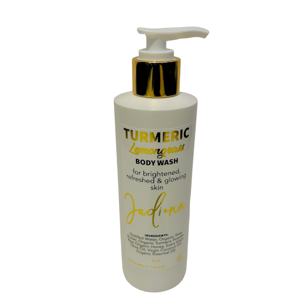 Turmeric Lemongrass Body Wash – Jadionn Organic Skincare